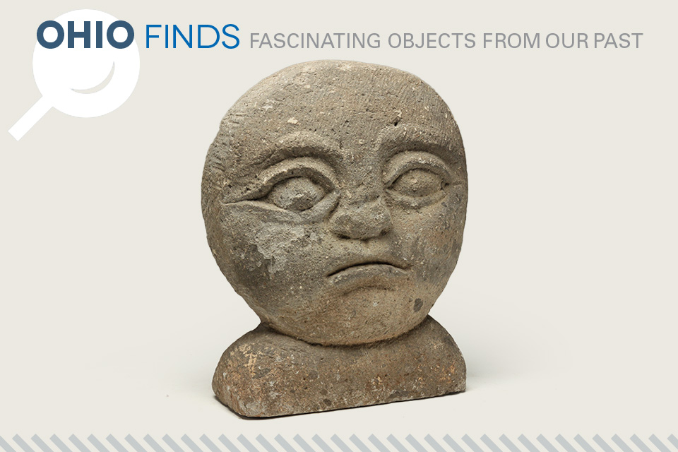 Ohio Finds: Moon-Shaped Face Stone Carving